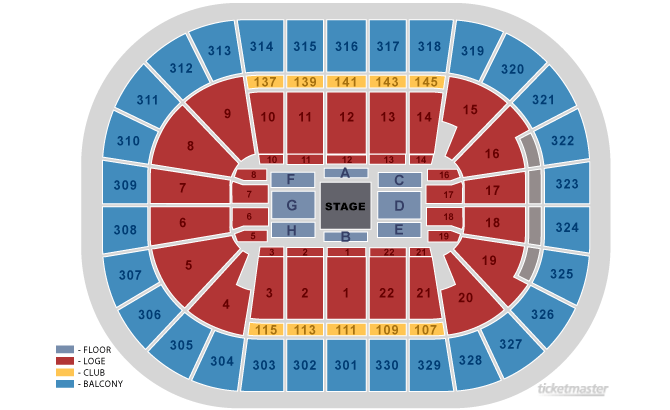Seating Chart. Official Ticketmaster site