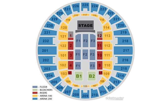 Seating Chart. Official Ticketmaster site