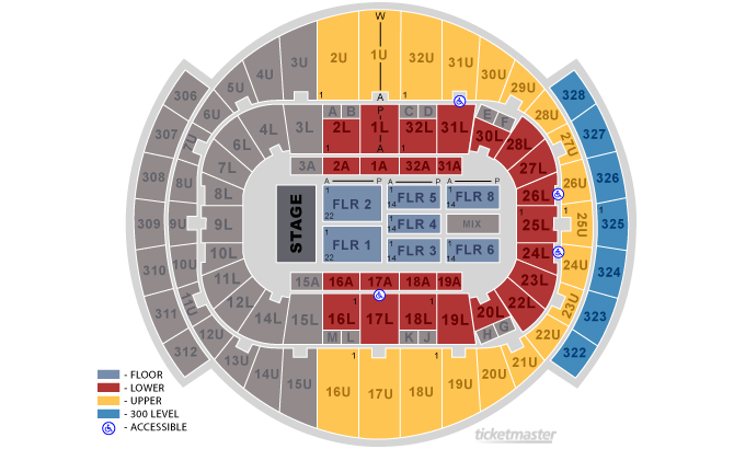 Seating Chart. Official Ticketmaster site