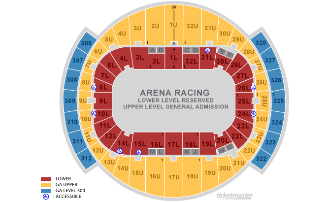 Seating Chart. Official Ticketmaster site