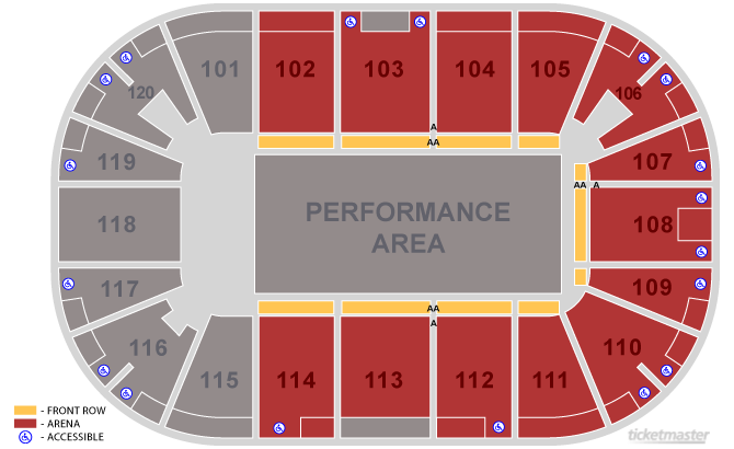 Seating Chart. Official Ticketmaster site