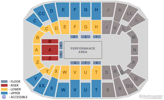 Seating Chart. Official Ticketmaster site