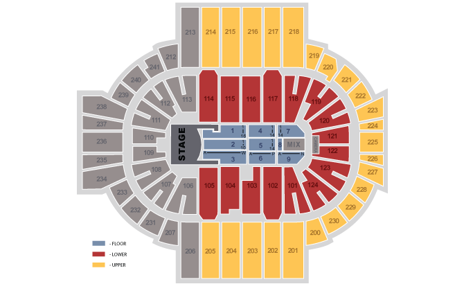 Seating Chart. Official Ticketmaster site