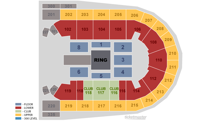 Seating Chart. Official Ticketmaster site