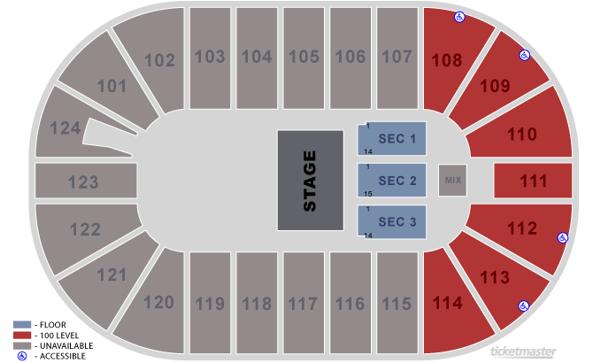 Seating Chart. Official Ticketmaster site