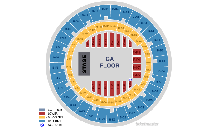 Seating Chart. Official Ticketmaster site
