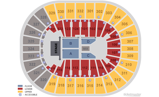 Seating Chart. Official Ticketmaster site