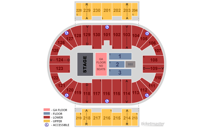 Seating Chart. Official Ticketmaster site