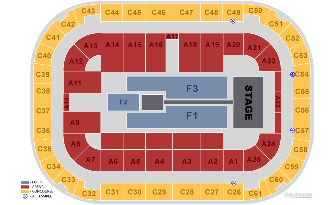 Seating Chart. Official Ticketmaster site