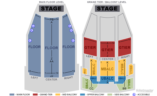 Seating Chart. Official Ticketmaster site