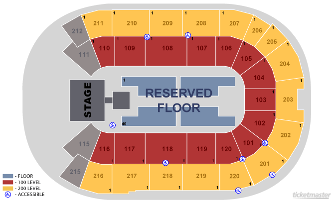 Seating Chart. Official Ticketmaster site