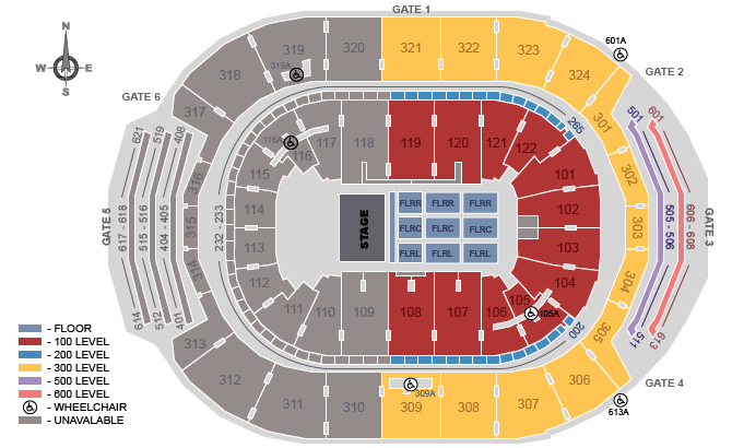 Seating Chart. Official Ticketmaster site