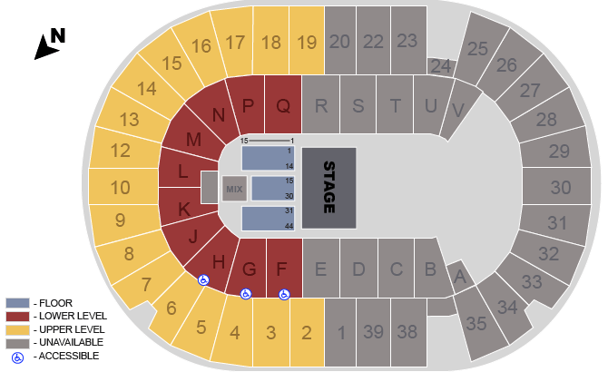 Seating Chart. Official Ticketmaster site