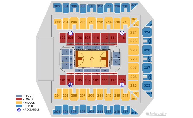 Seating Chart. Official Ticketmaster site