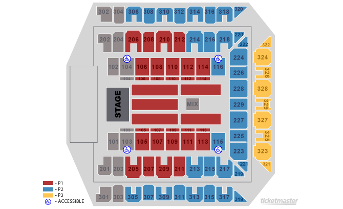 Seating Chart. Official Ticketmaster site