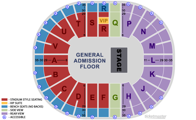 Seating Chart. Official Ticketmaster site