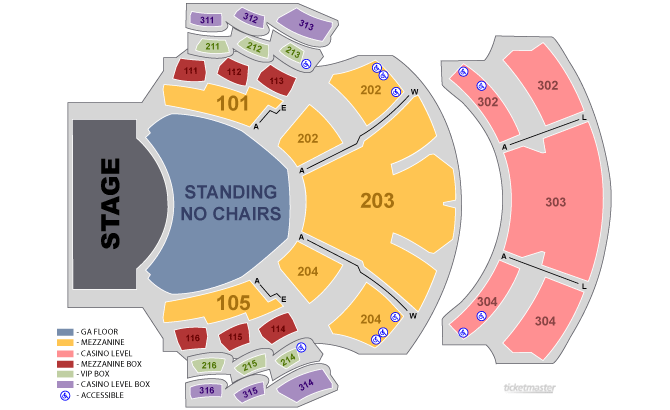 Seating Chart. Official Ticketmaster site