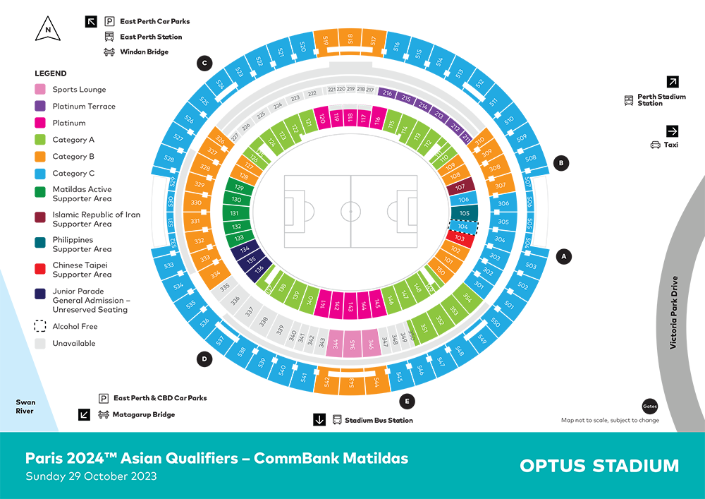 Optus Stadium - Burswood, WA | Tickets, 2023 Event Schedule, Seating Chart