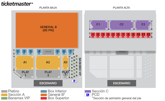 Plano De Asientos Del Pepsi Center De Motley Crue