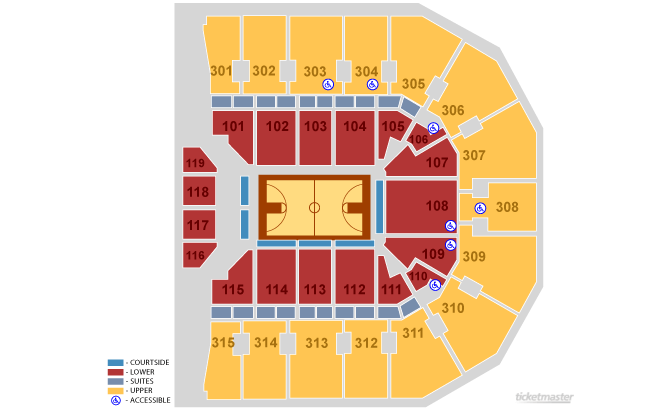 Gwinnett Arena Seating Chart Detailed