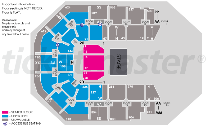 Floor Plan Spark Arena | Viewfloor.co