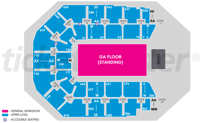 Floor Plan Spark Arena | Viewfloor.co