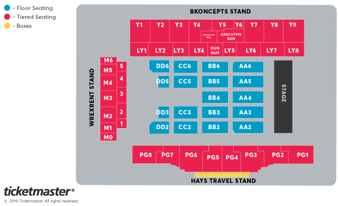 Racecourse Ground - Wrexham | Tickets, Schedule, Seating Chart, Directions