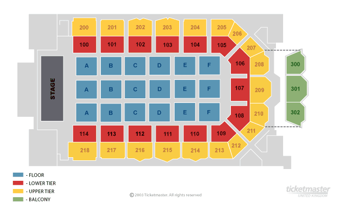 Peter Kay Seating Plan - Metro Radio Arena